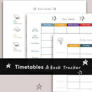 Home Educated Student Planning Printable - Etsy