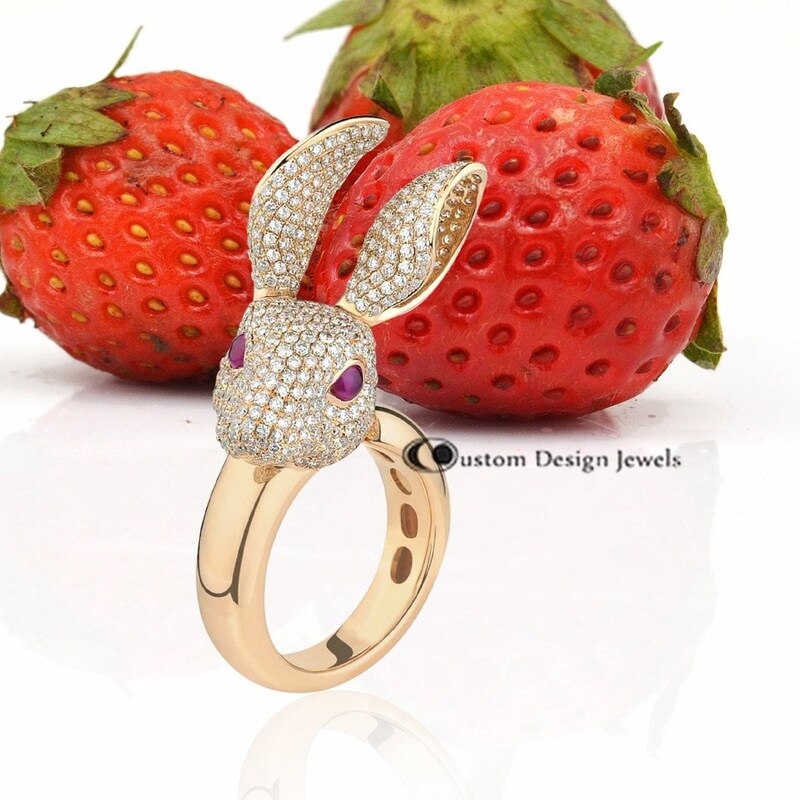 Rabbit Ring - Etsy Australia