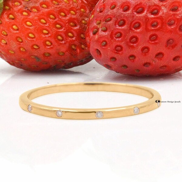 Flush Set Ring - Etsy