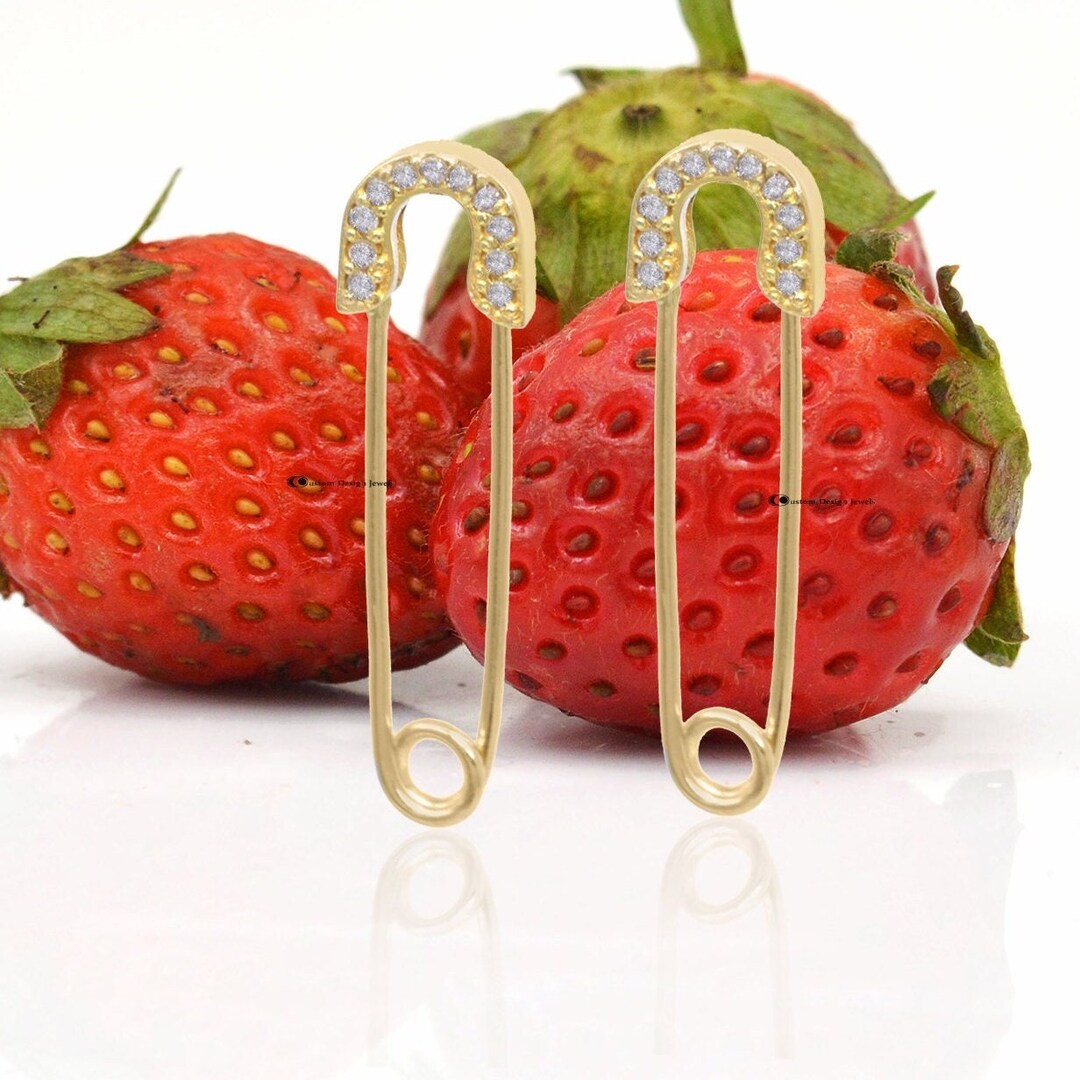 925 Silver Safety Pin Enhancer, Gemstone Pin Charm, Pin Charm Holder ...