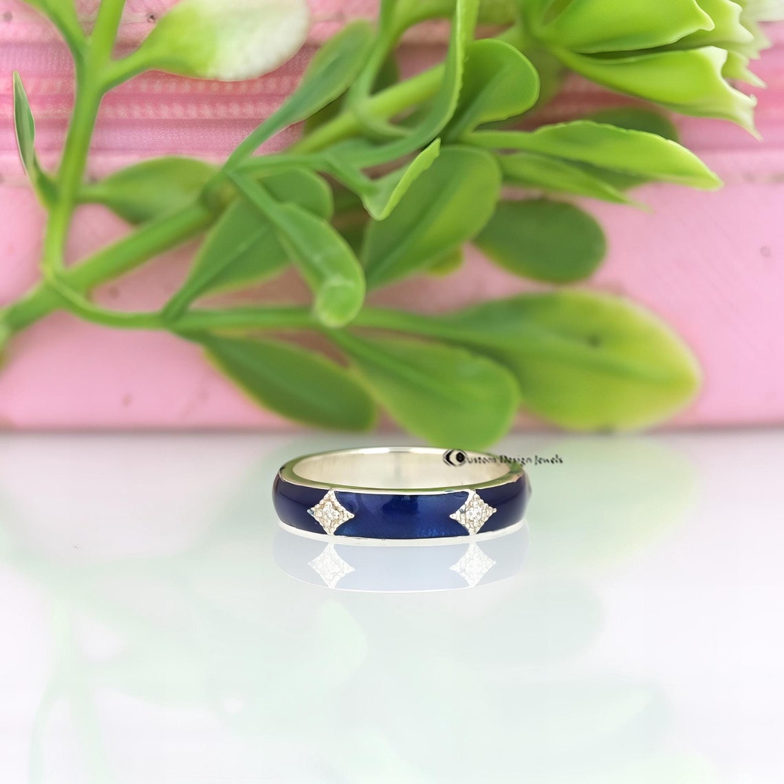 Multiple Color Enamel Bands, Ceramic Band Ring, Simple Enamel Band Ring ...
