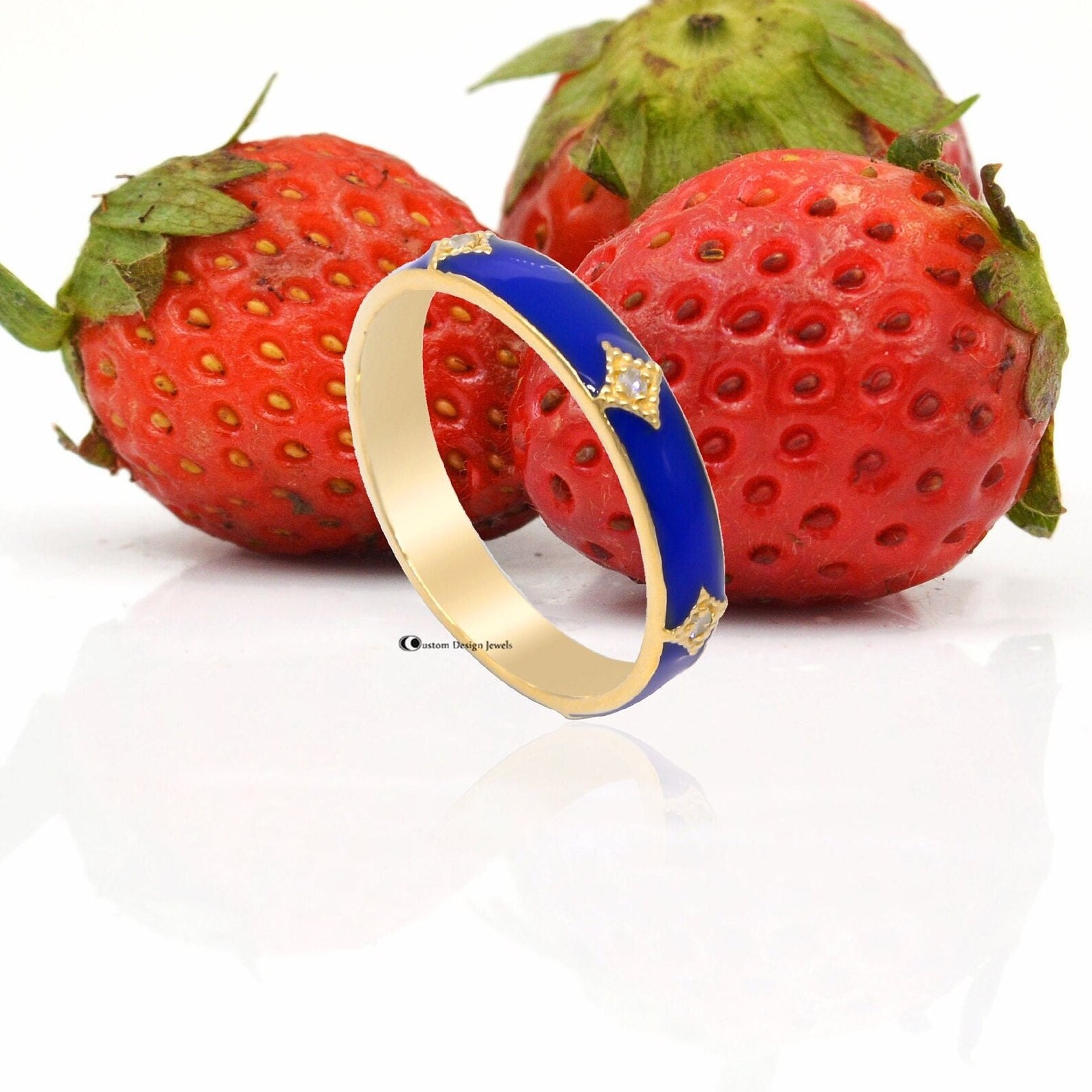 Multiple Color Enamel Bands, Ceramic Band Ring, Simple Enamel Band Ring ...