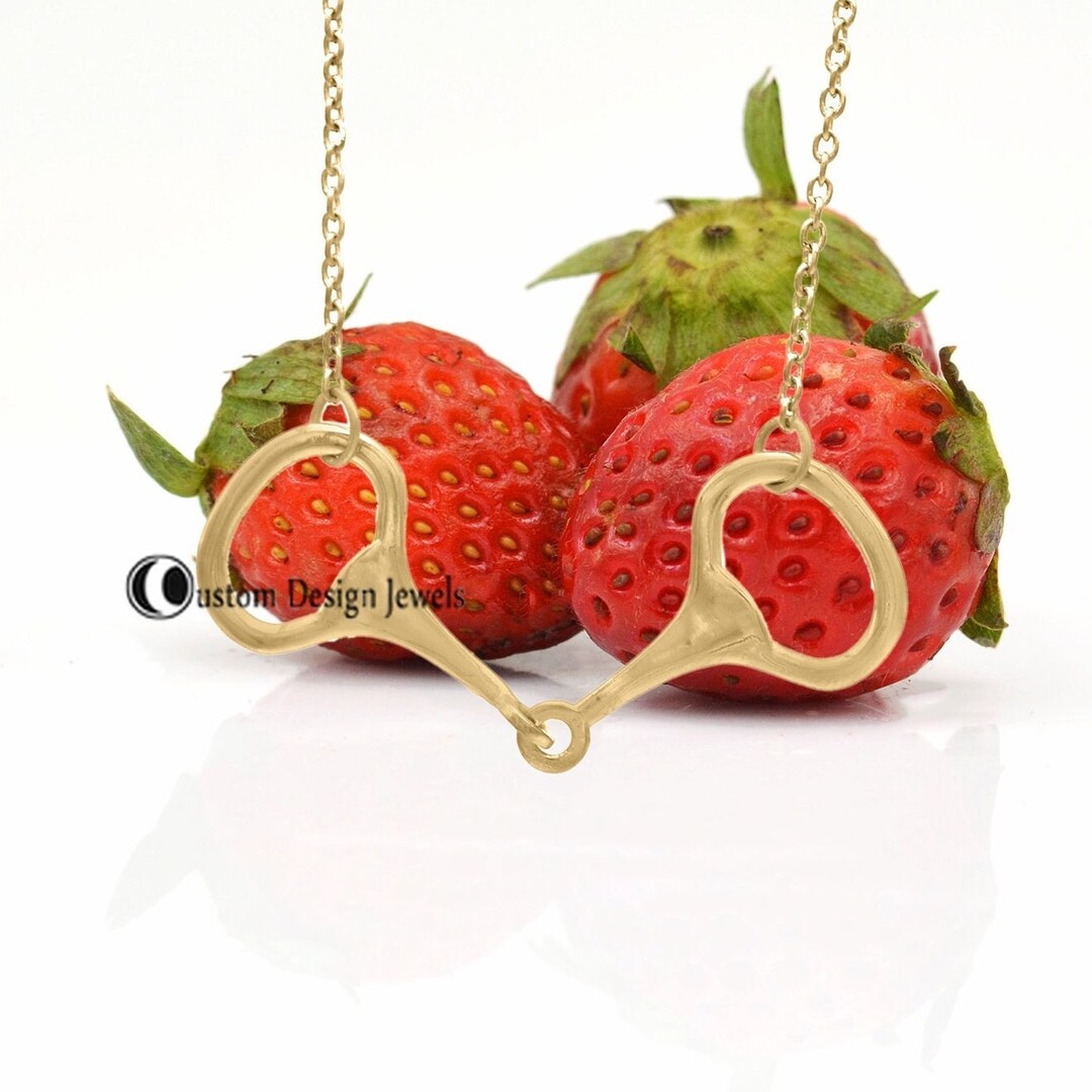 Snaffle Bit Necklace 14K Gold Snaffle Bit Necklace Gold - Etsy UK