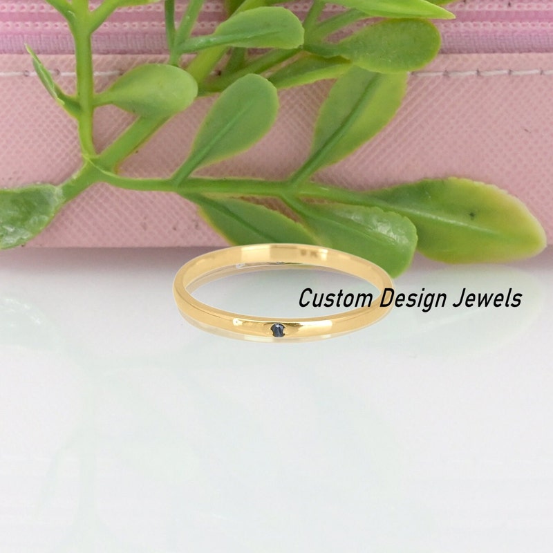 Flush Set Ring - Etsy