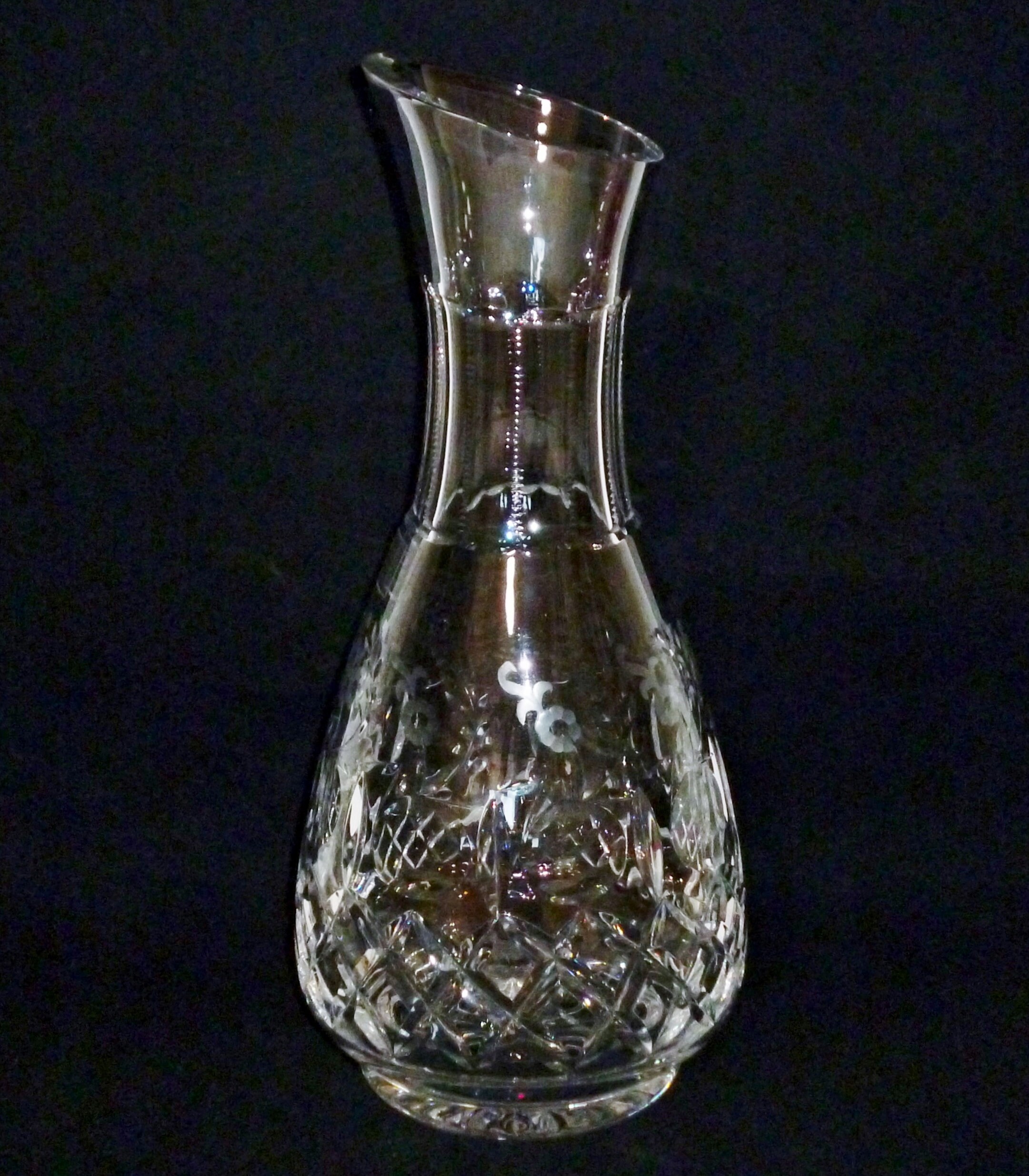 Rogaska Crystal GALLIA Beverage Carafe Pitcher 11 Tall Original Label ...