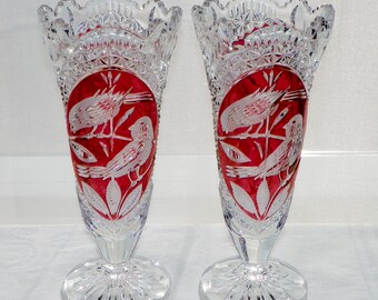 Red Bird Crystal | Etsy