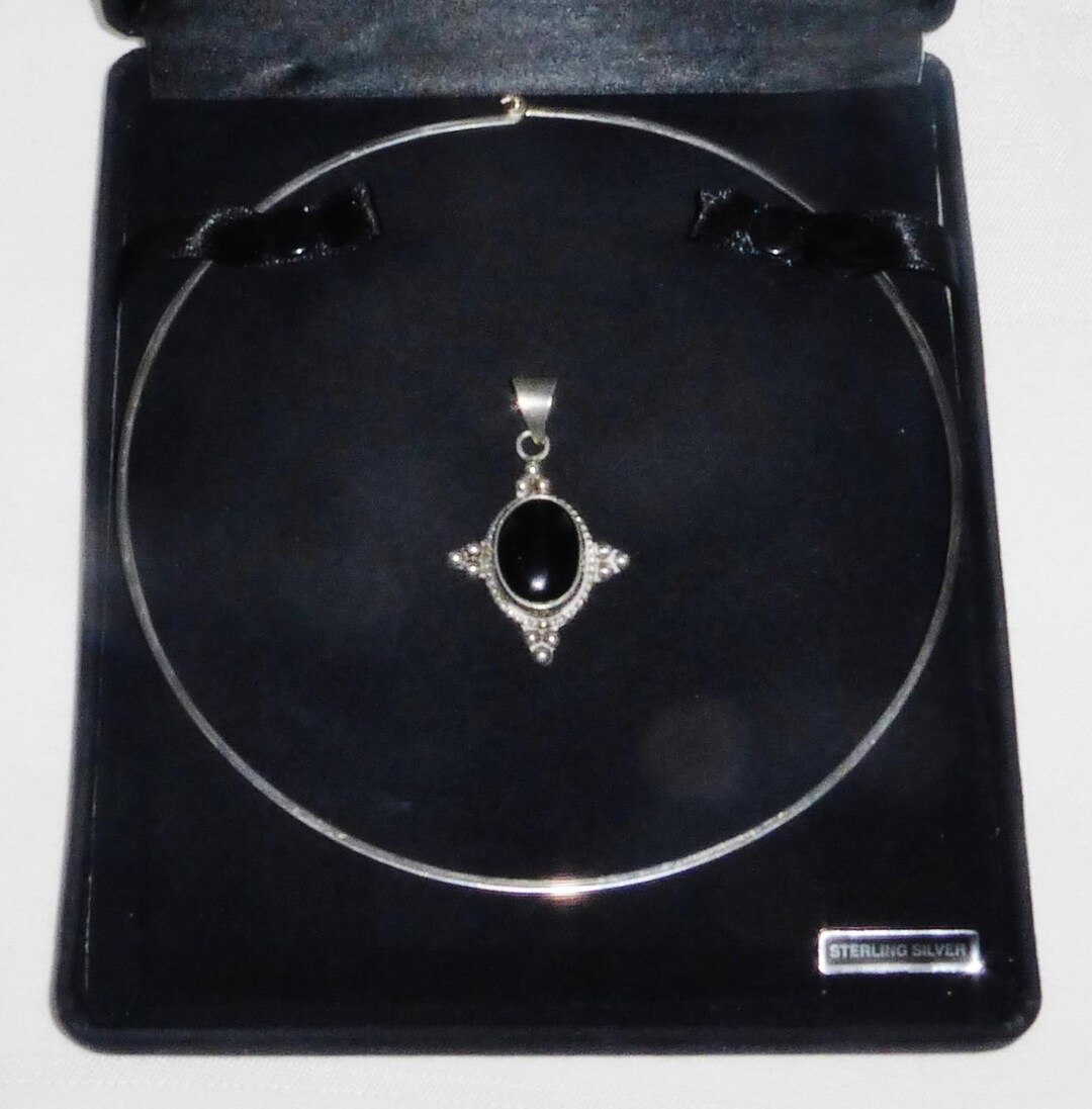 Vintage ATI MEXICAN Sterling Silver 925 Torque Collar Necklace With ...