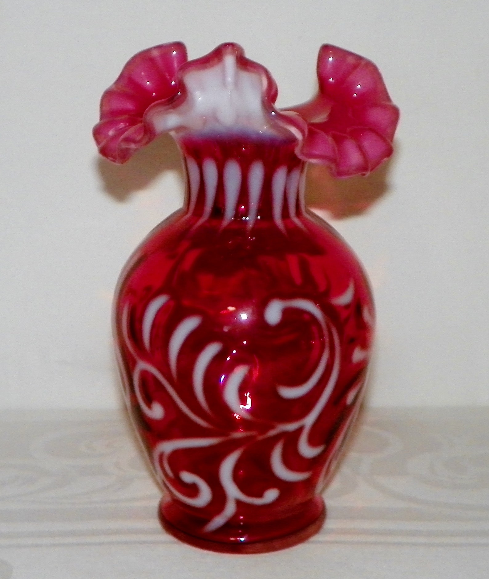 FENTON Peach Crest TYNDALE Gold Roses Melon Vanity Set Perfume - Etsy