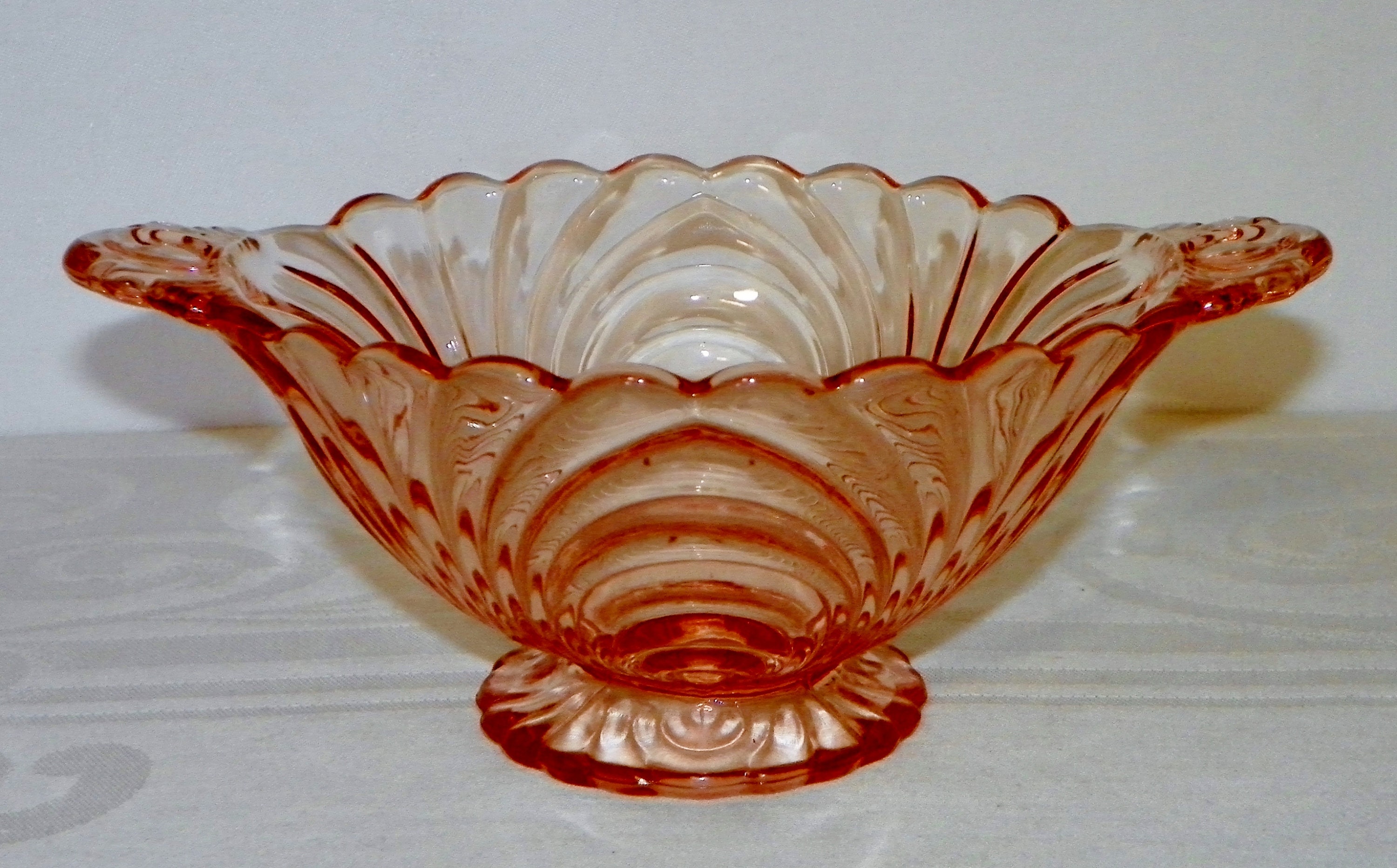 Vintage Fostoria Decorator Collection Lavender 6" Footed Comport Heart ...