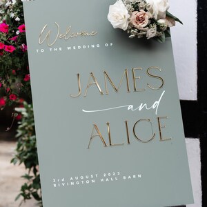 Acrylic Wedding Sign - Etsy