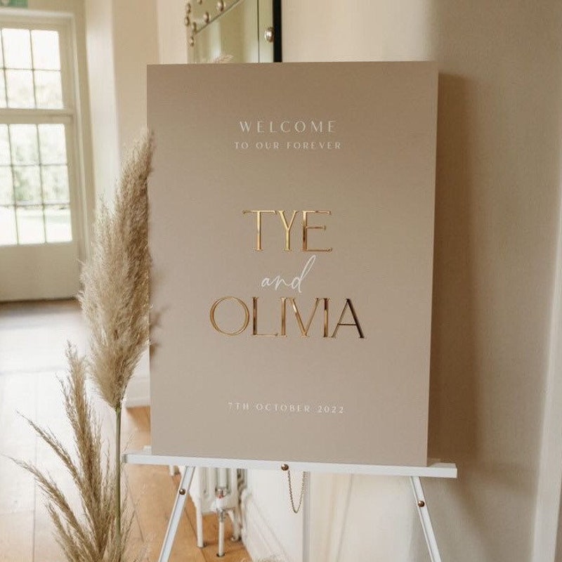 Pearl Wedding Welcome Board - Etsy UK