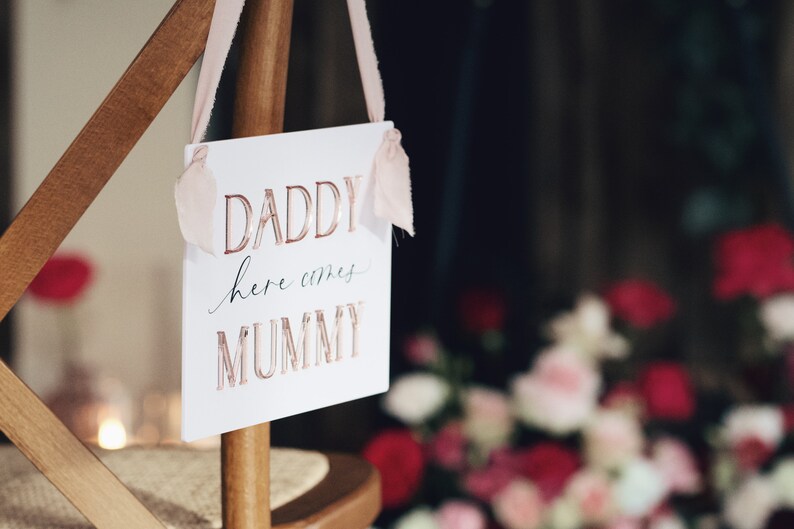 A5 Hang Sign Daddy Here Comes Mummy Daddy Its Time to Give - Etsy