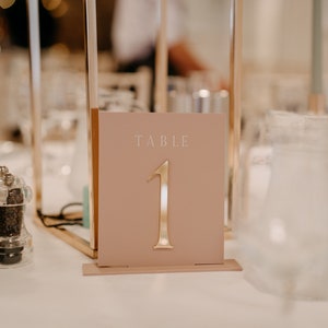 RECTANGLE Acrylic Table Numbers, Wedding Table Numbers, Acrylic Table ...