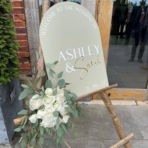 FULL Acrylic DOME Welcome Sign, Welcome Sign, Wedding Welcome Sign ...