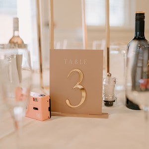 RECTANGLE Acrylic Table Numbers, Wedding Table Numbers, Acrylic Table ...