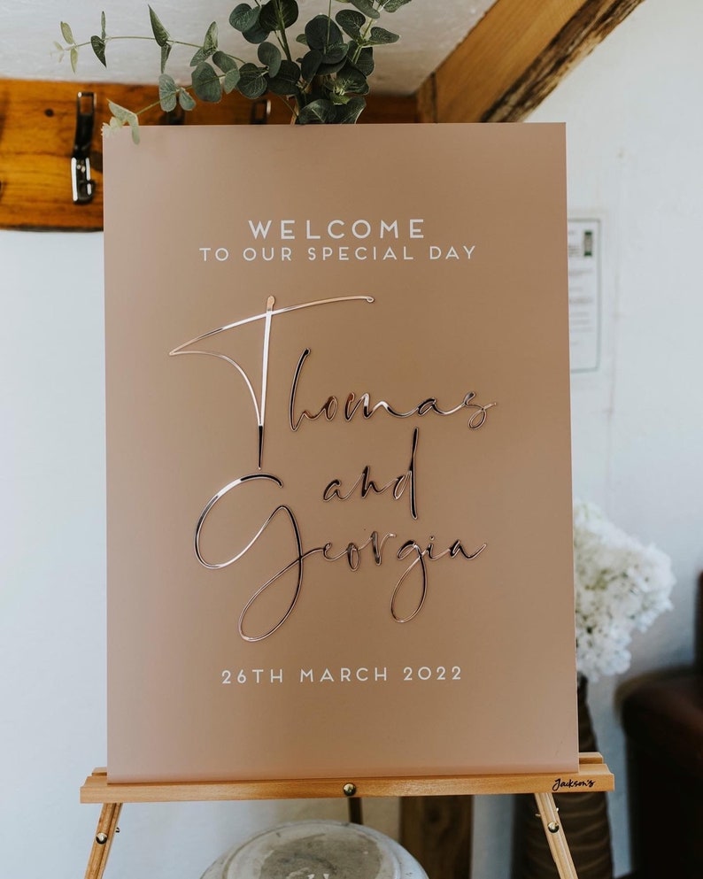 FULL Acrylic Welcome Sign Welcome Sign Wedding Welcome Sign - Etsy