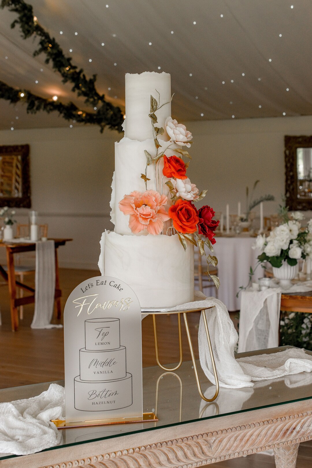 Cake Sign 'let's Eat Cake' Sign, Cake Sign, Wedding Cake Sign, Acrylic ...