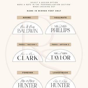 DOME Laser Cut Top Table Sign, Top Table Sign, Mr&mrs Sign, Wedding ...