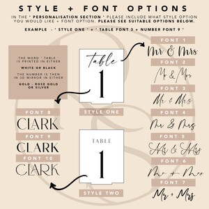 RECTANGLE Acrylic Table Numbers Wedding Table Numbers - Etsy UK