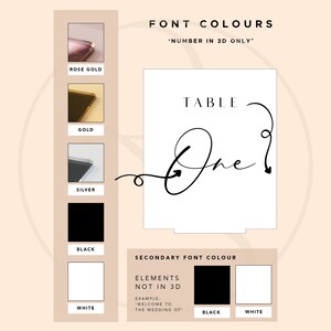 RECTANGLE Acrylic Table Numbers, Wedding Table Numbers, Acrylic Table ...