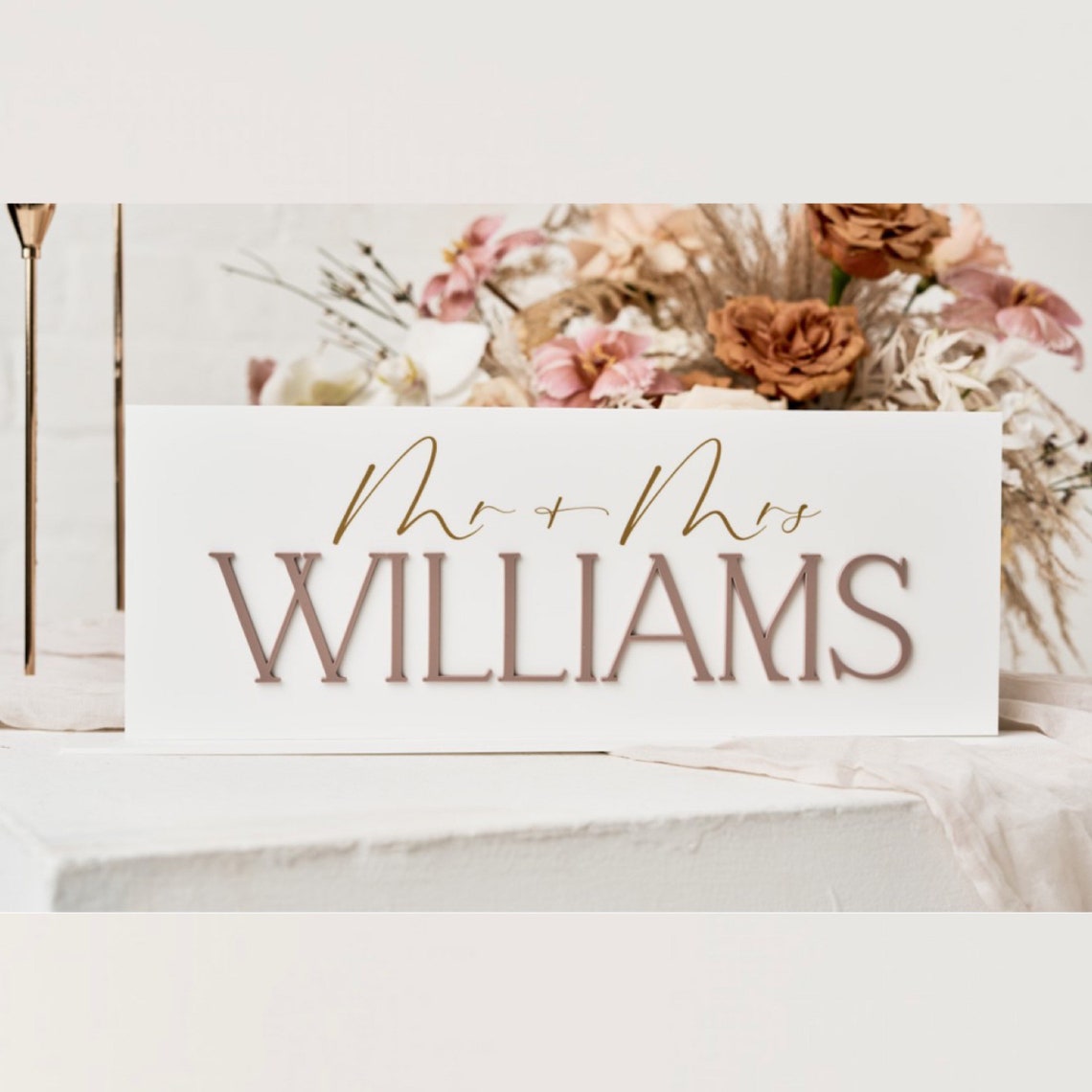 Laser Cut Top Table Sign Top Table Sign Mr&mrs Sign Wedding - Etsy UK