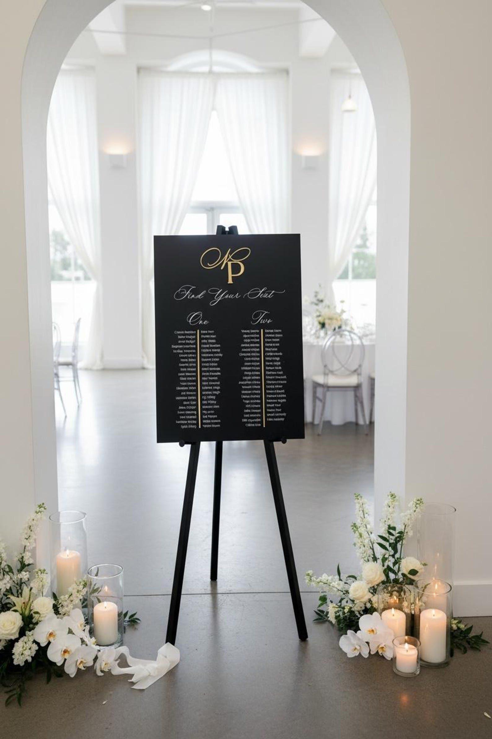 Acrylic Seating Plan With 3D Line Detailing, Personalised Wedding ...