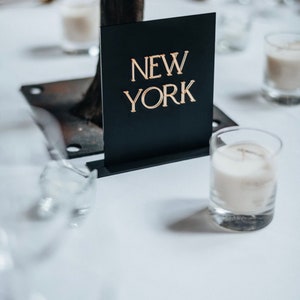 RECTANGLE Acrylic Table Numbers, Wedding Table Numbers, Acrylic Table ...