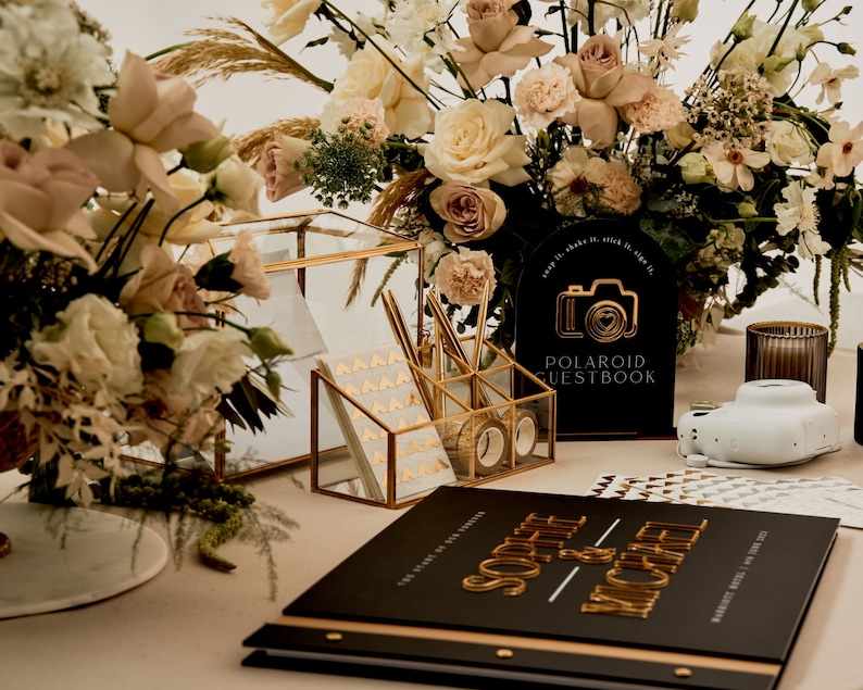 Acrylic Polaroid Guestbook Sign -- No Import Fees USA -- Modern Wedding ...