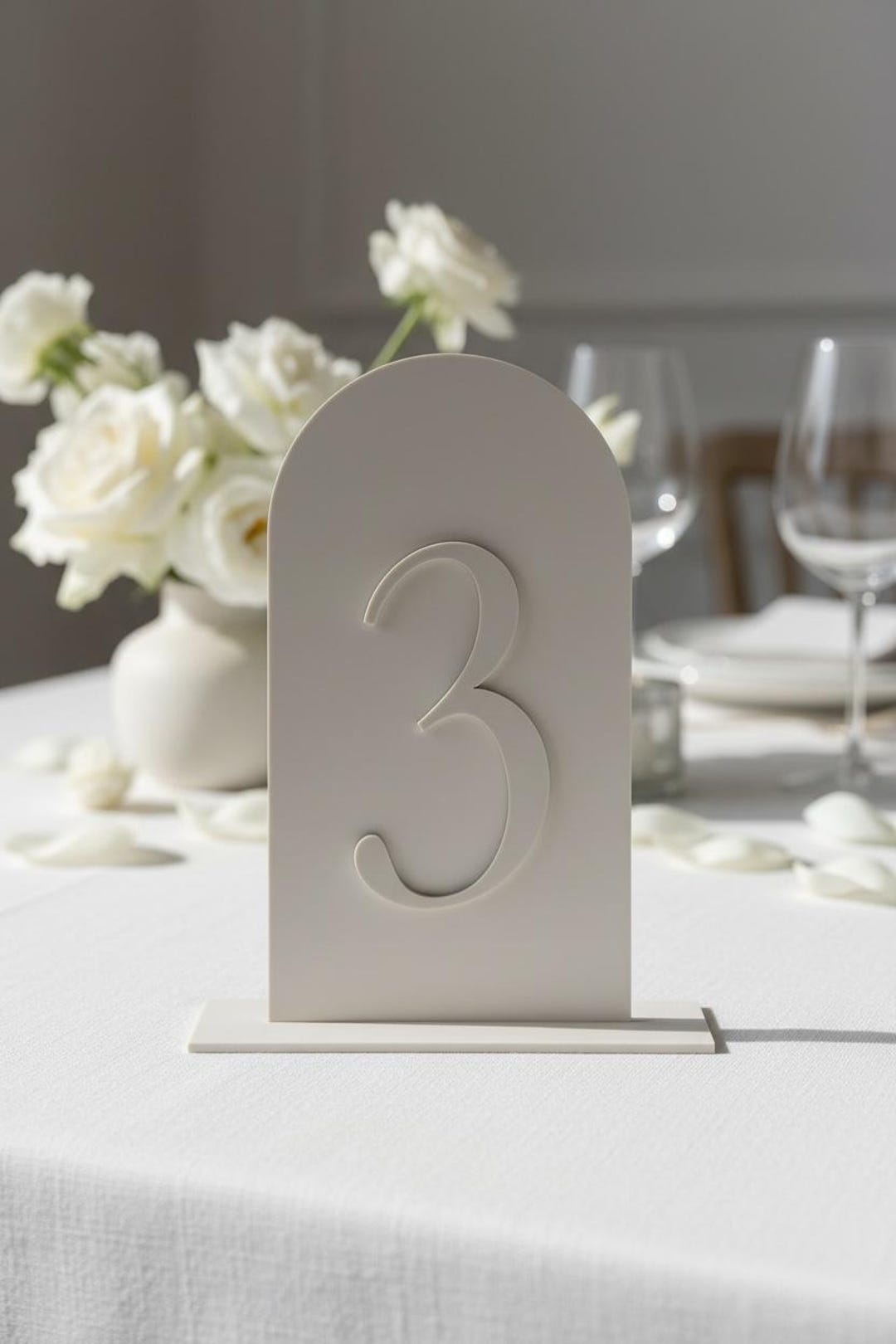 Mini Dome Acrylic Table Numbers, Personalized Acrylic Table Numbers ...