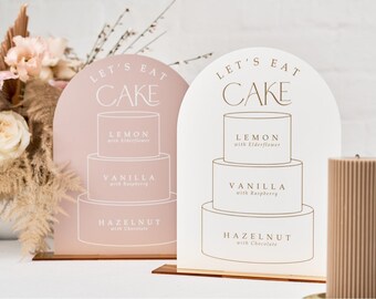 Personalised Wedding Cake Sign Free Standing Vintage Shabby & Chic ...