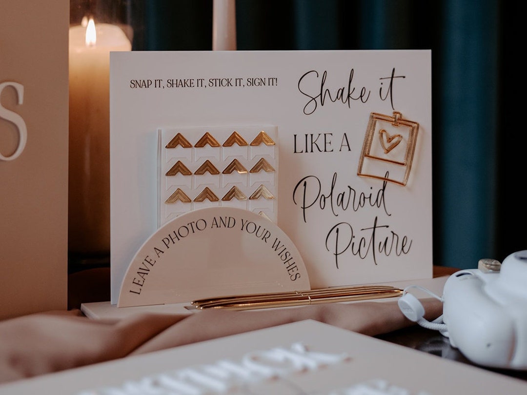 Polaroid Set - Sign With Accessories ( Guestbook NOT Included ... Polaroid Set - Sign With Accessories ( Guestbook NOT Included ...