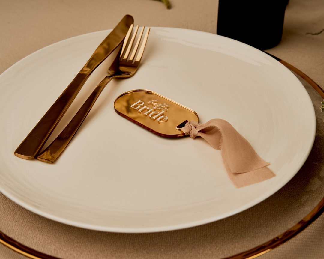 Oval Name Tags, Acrylic Place Names, Place Settings, Wedding Place ...