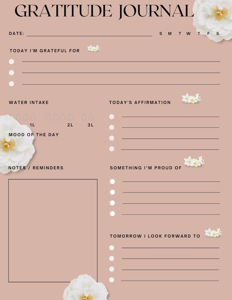 DIGITAL GRATITUDE JOURNAL - Etsy