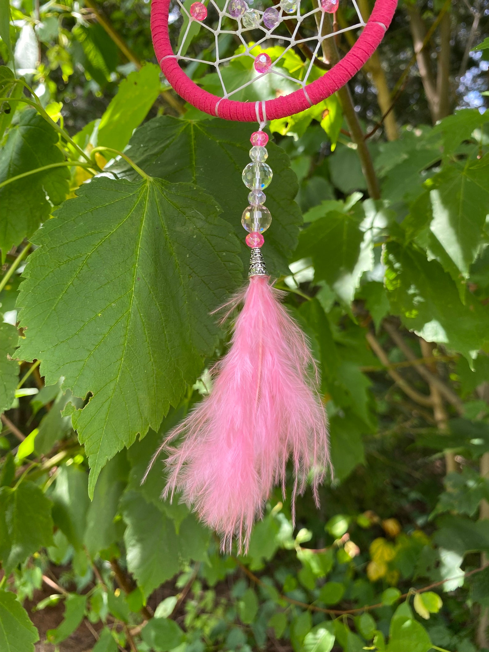Indigenous Made Pink and Purple Small Dream Catcher for Wall/window/car ...