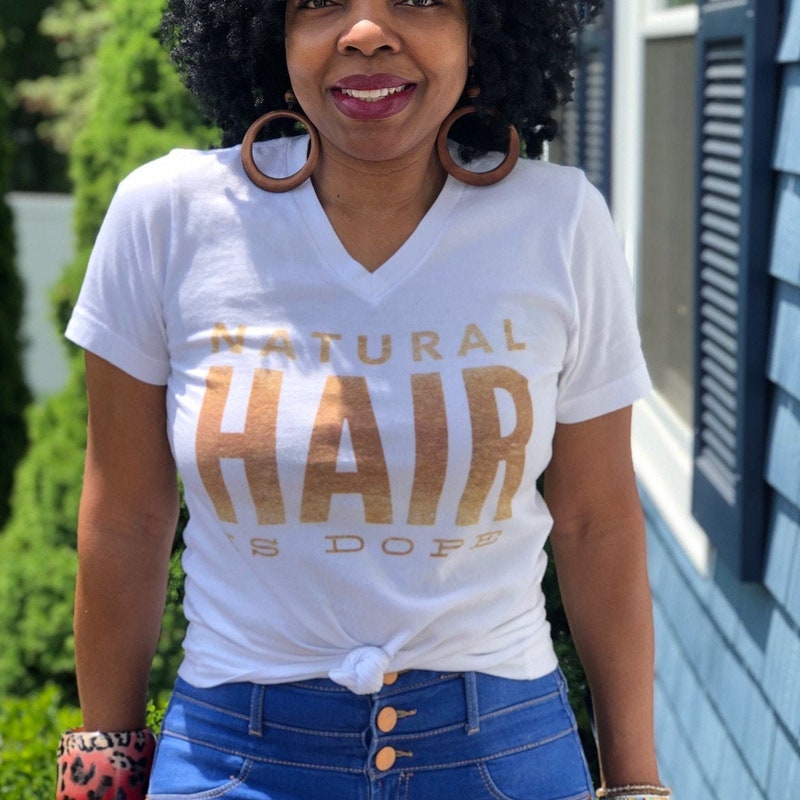 Natural Hair Tee - Etsy