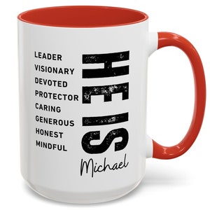 Personalized Coffee Mug Gift for Men, Custom Inspirational Mug ...