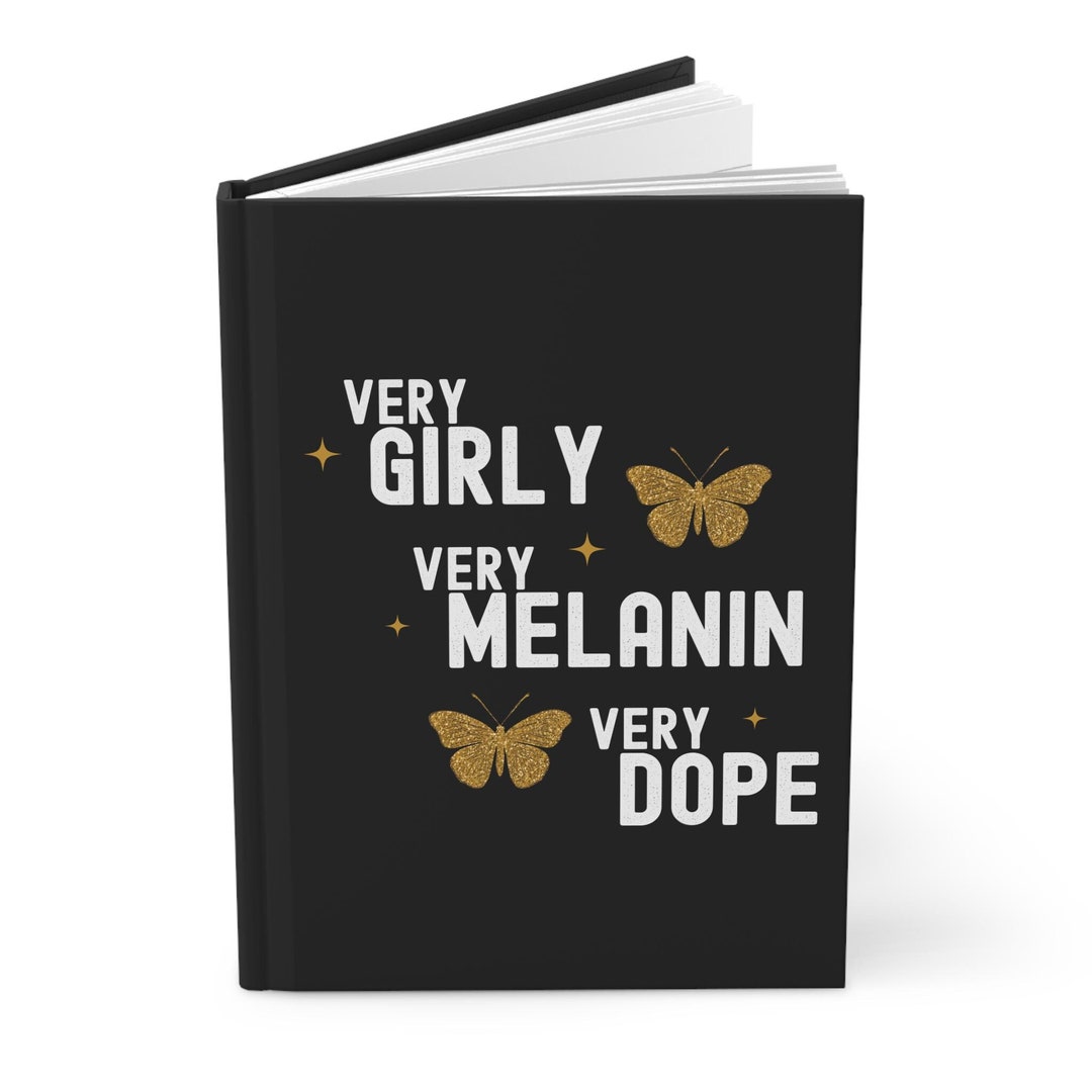 Black Girl Journal, Melanin Notebook, Black Women Gifts, Lined Notebook ...