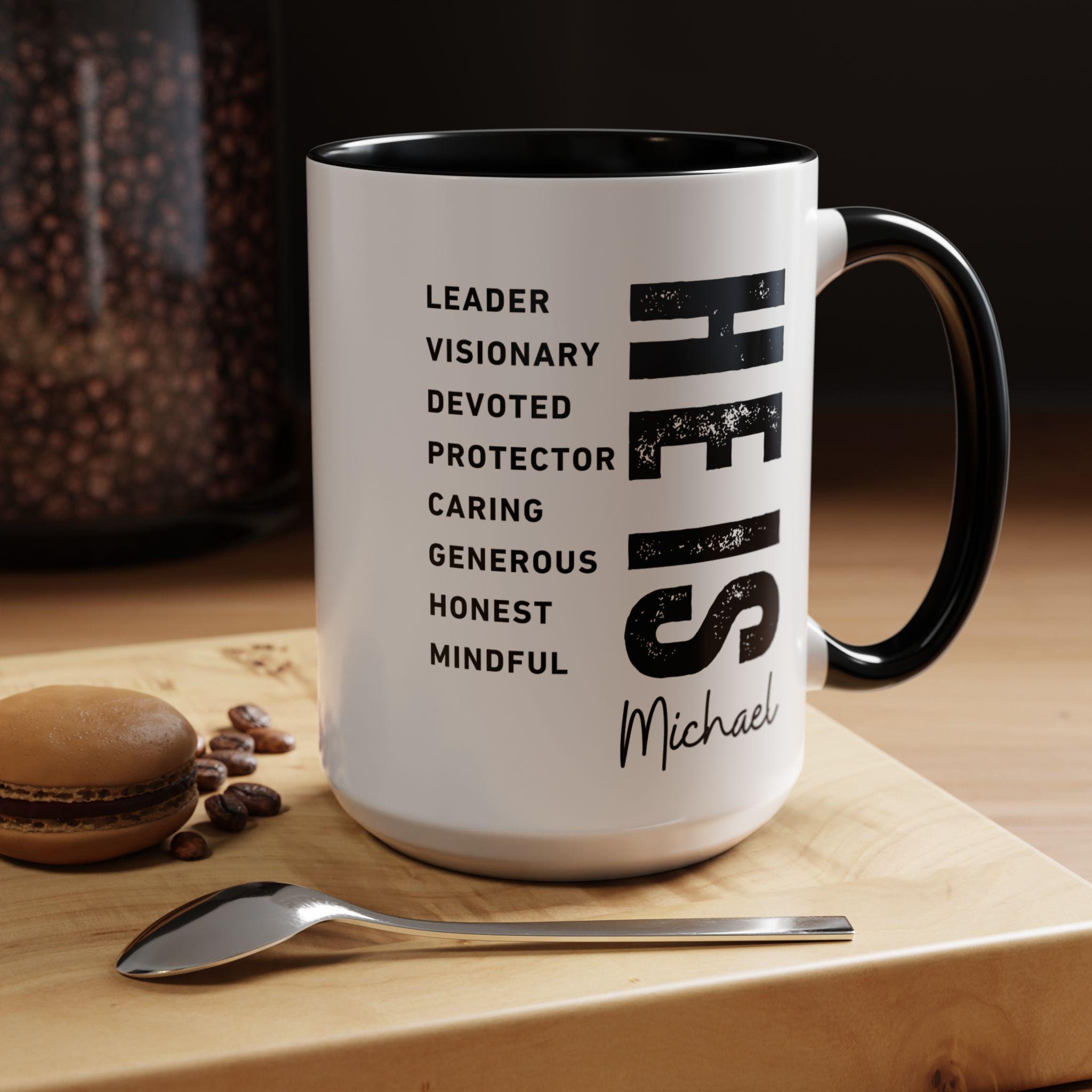 Personalized Coffee Mug Gift for Men, Custom Inspirational Mug ...