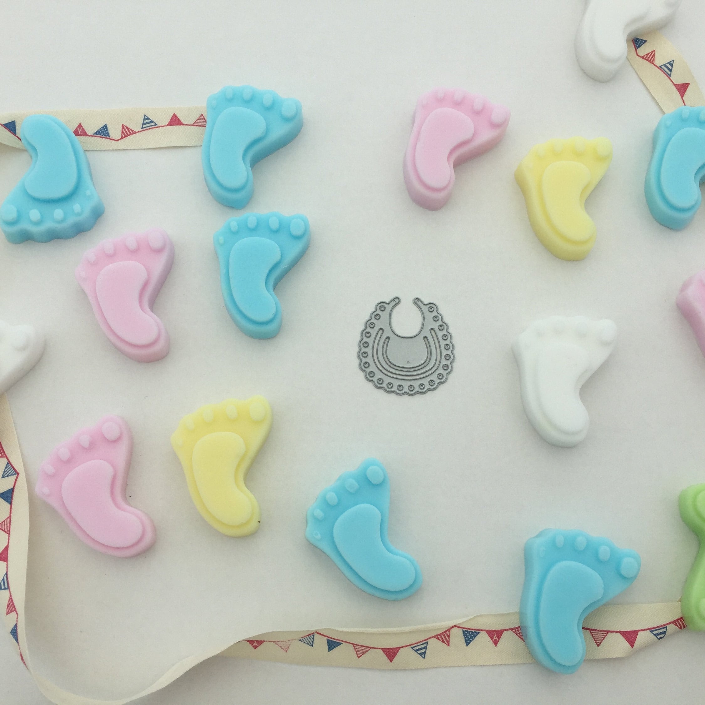 Mini Baby Feet Shaped Handmade Soaps X 10 Baby Girl Baby Boy Baby ...