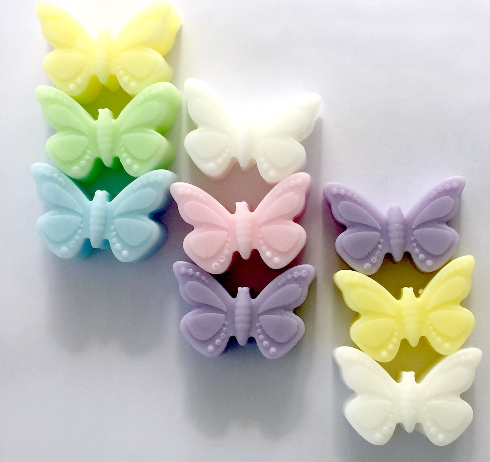 8 X Mini Butterfly Handmade Soaps - Baby Boy - Baby Girl - Baby Showers ...