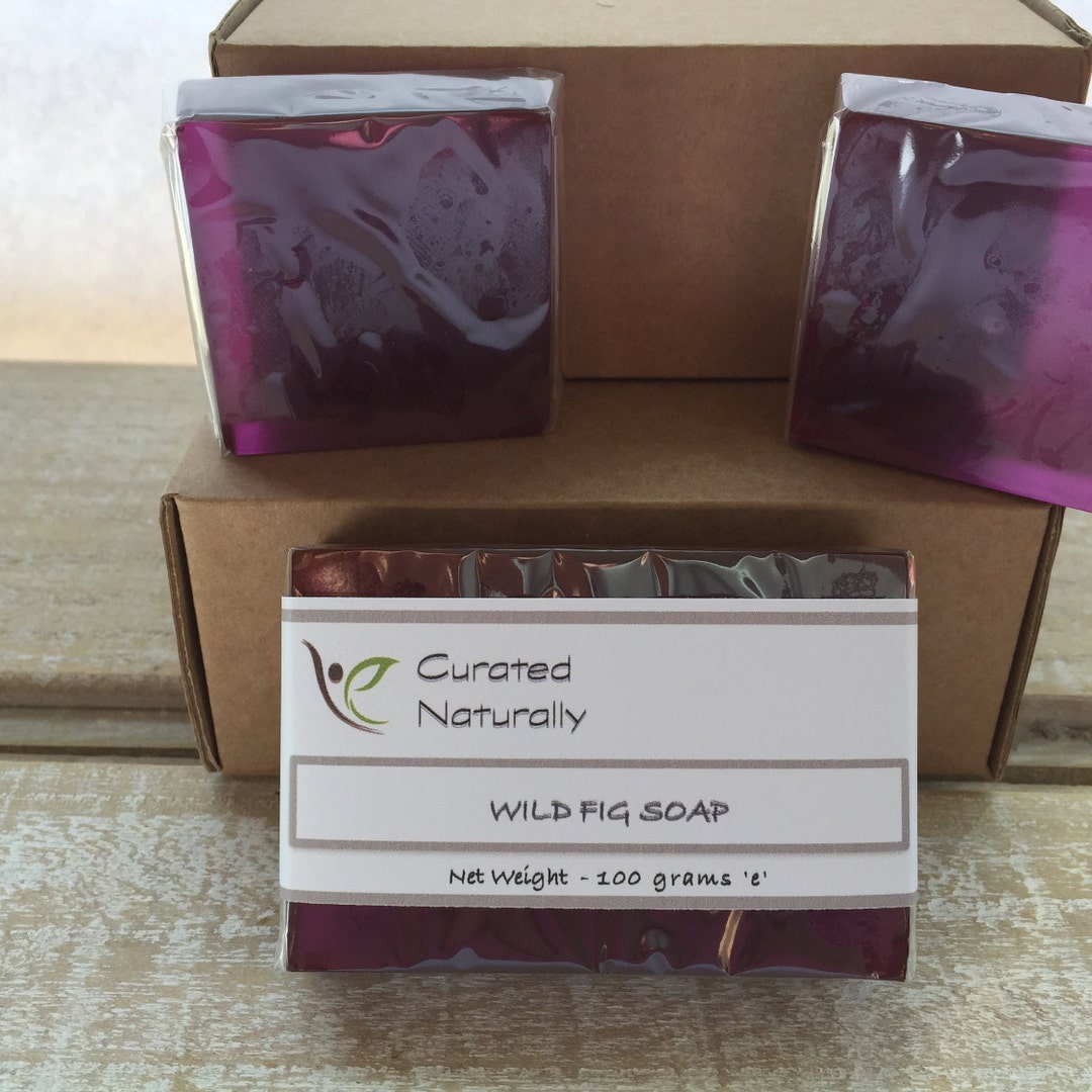 Wild Fig Soap Handmade 100g Clear Hand Soap Gift Curated Naturally ...