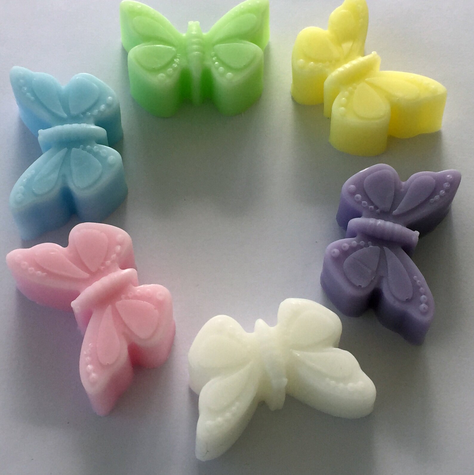 8 X Mini Butterfly Handmade Soaps - Baby Boy - Baby Girl - Baby Showers ...