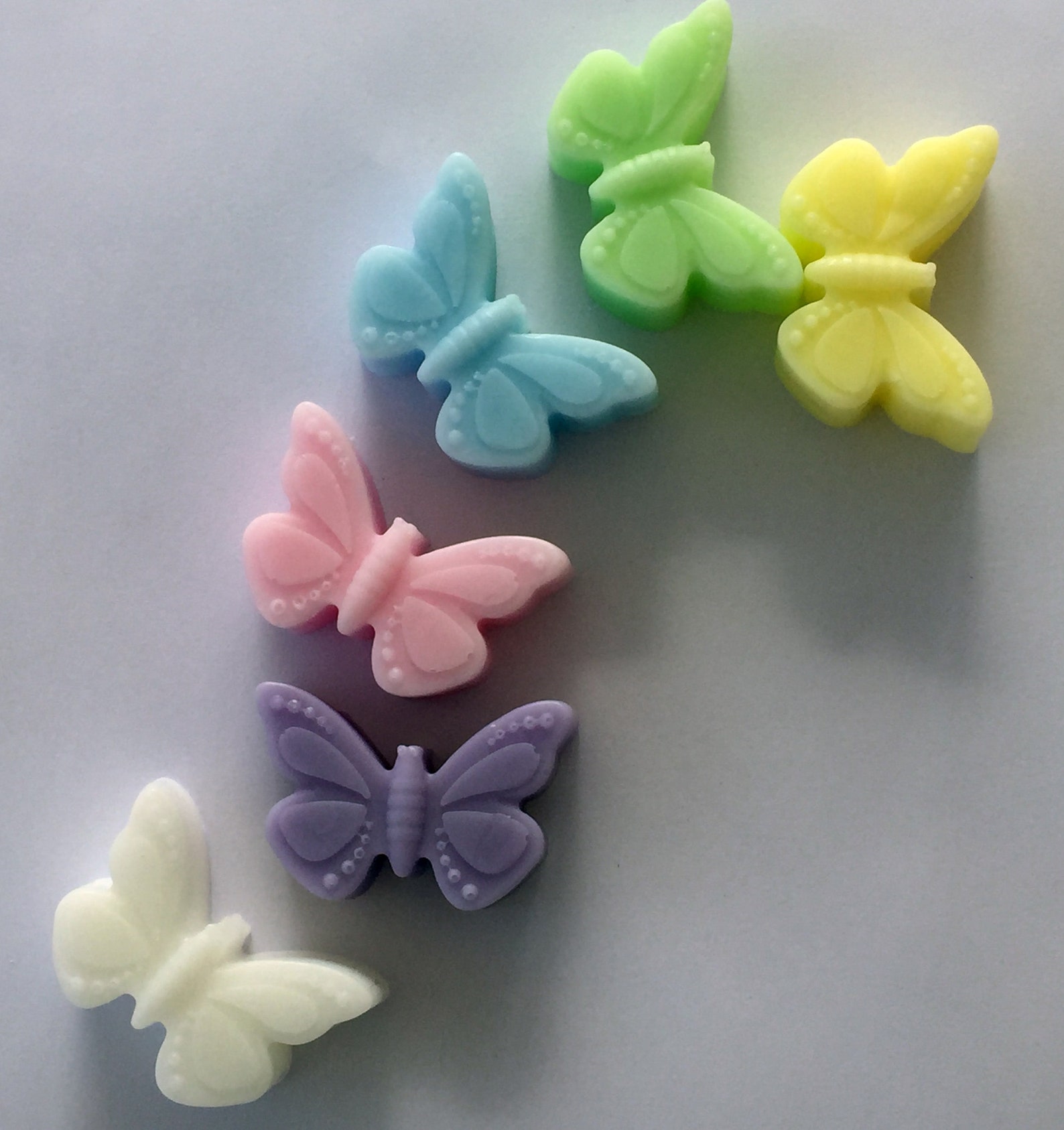 8 X Mini Butterfly Handmade Soaps - Baby Boy - Baby Girl - Baby Showers ...