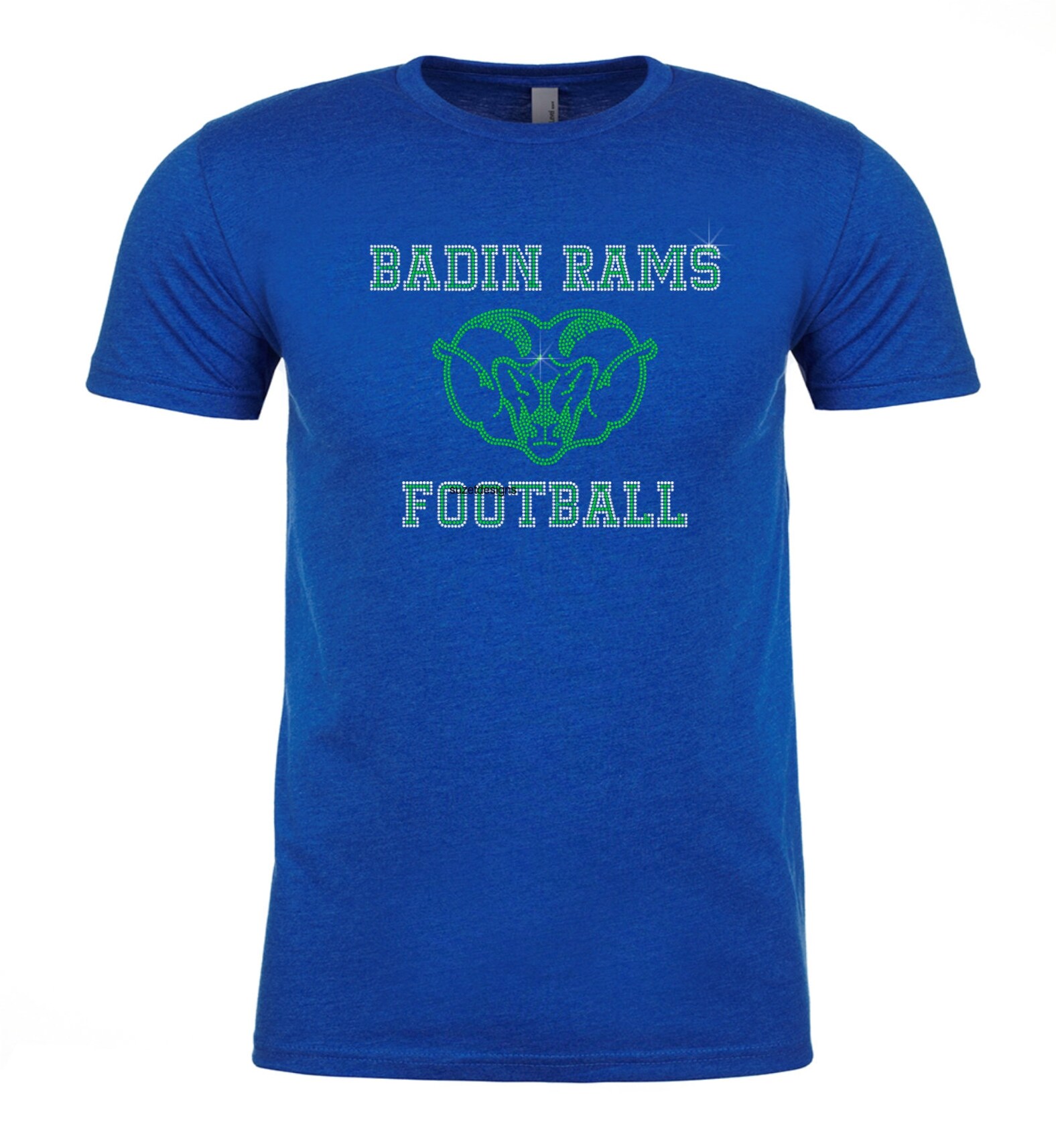 Badin Rams Football, Unisex Next Level Cotton Crew Neck T-shirt ...