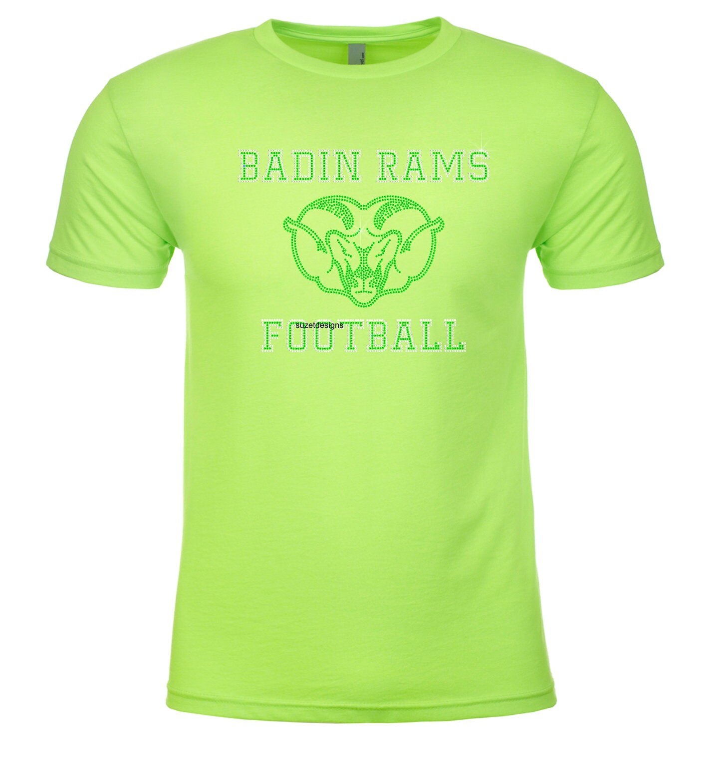 Badin Rams Football Unisex Next Level cotton crew neck - Etsy.de