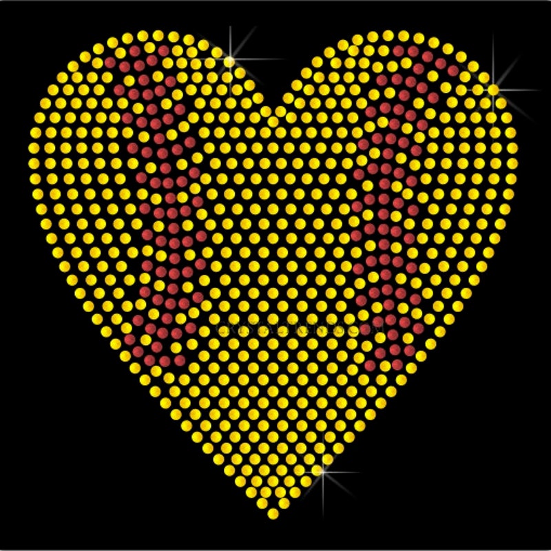 Softball Rhinestone - Etsy