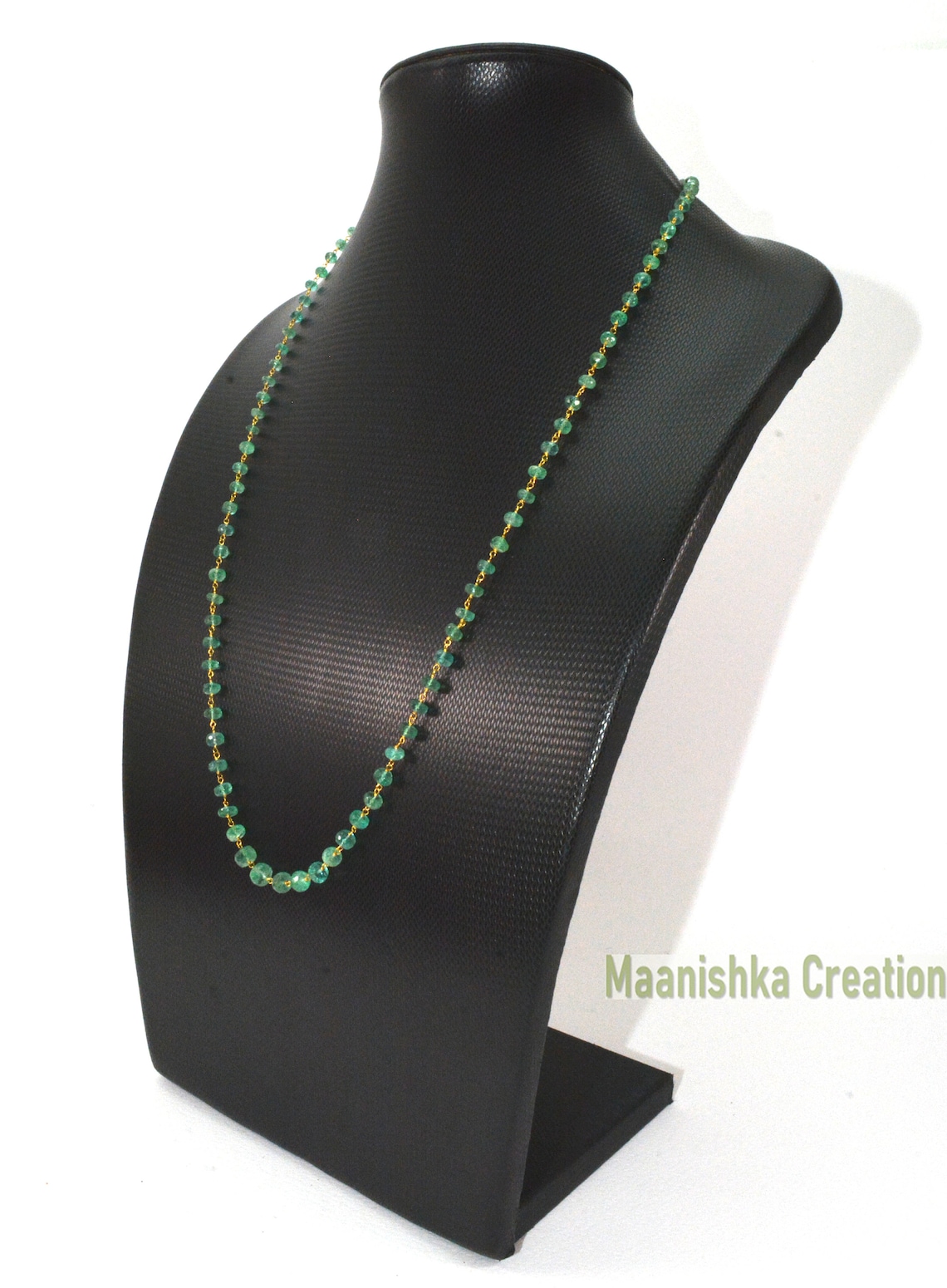 Beautiful and Simple 18K Gold Rosary Chain Necklace With AAA - Etsy