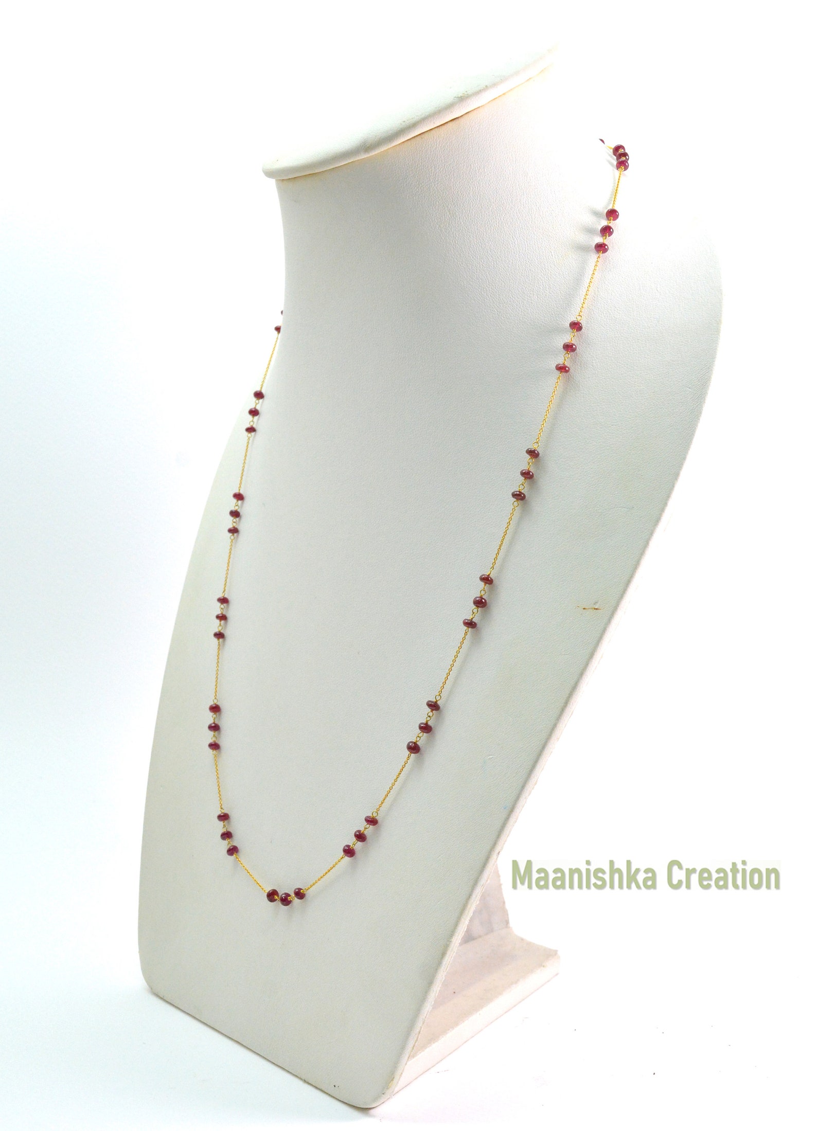 Simple and Beautiful Chain 18K Solid Gold Wire Wrapped Rosary | Etsy