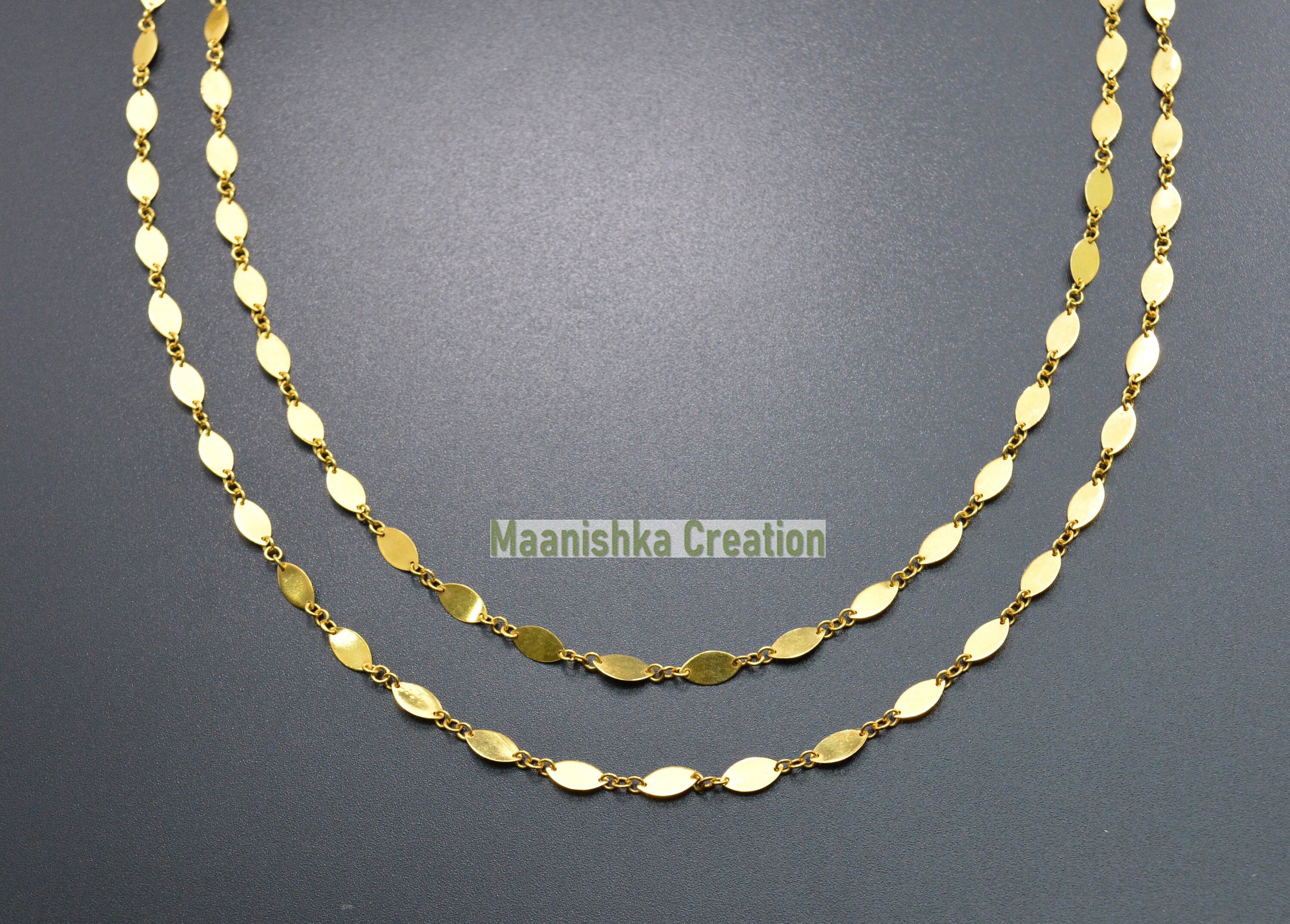 Gorgeous 18K Solid Gold Chain 8x4 Mm Plain Chain in Shiny - Etsy