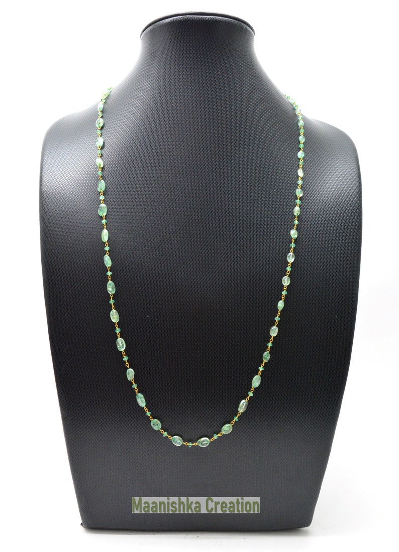 Modest and Beautiful Natural AAA Quality Emerald Necklace 14K - Etsy